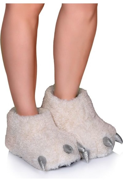 Twigy Glam Beyaz Kadın Panduf