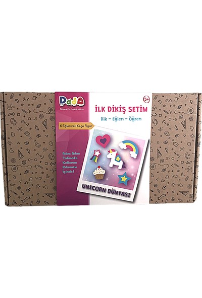 Dada Unicorn Dünyası Keçe Dikiş Setim - Eğitici Oyun & Hobi Kutuları Dada Unicorn Dünyası Keçe Dikiş Setim - Eğitici Oyun & Hobi Kutuları