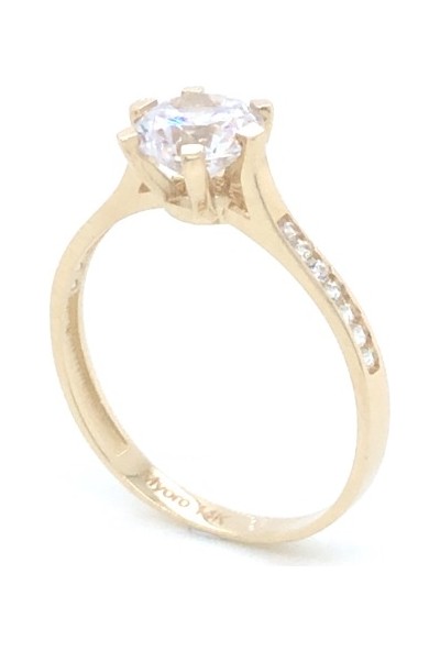 MYOROGOLD 14 Ayar Tektaş Altın Yüzük MYOROGOLD 14 Ayar Tektaş Altın Yüzük