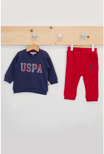 U.S. Polo Assn. Lisanslı Koyu Indigo Kız Bebek Sweatshirt Takım U.S. Polo Assn. Lisanslı Koyu Indigo Kız Bebek Sweatshirt Takım