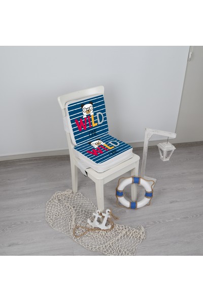 Weego Mama Sandalyesi Yükseltici Taşınılabilir Katlanılabilir Artan Sandalye Yükseltici Ayıcık