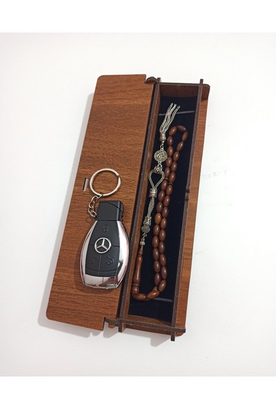 Alanç Mercedes Logolu Anahtarlık Çakmak ve Hakiki Metal Püsküllü Kuka Tesbih Seti Alanç Mercedes Logolu Anahtarlık Çakmak ve Hakiki Metal Püsküllü Kuka Tesbih Seti