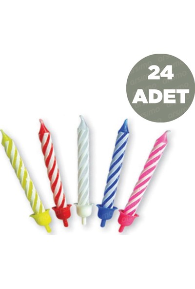 Arsimo 24'lü Doğum Günü Özel Günler Mum Seti