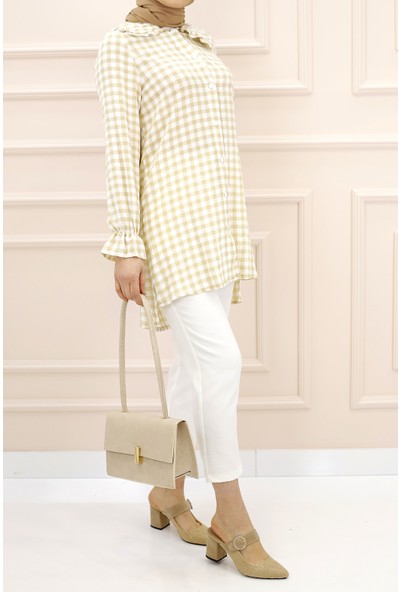 İmaj Butik İmaj Pötikare Gömlek -Camel