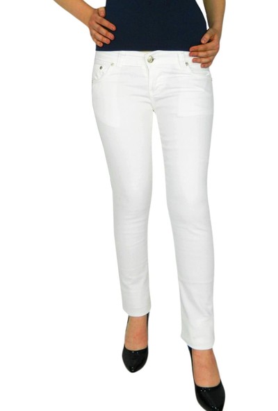 Bemeza Kadın Kanvas Pantolon Düşük Bel Saff BGL-ST01603 Bemeza Kadın Kanvas Pantolon Düşük Bel Saff BGL-ST01603