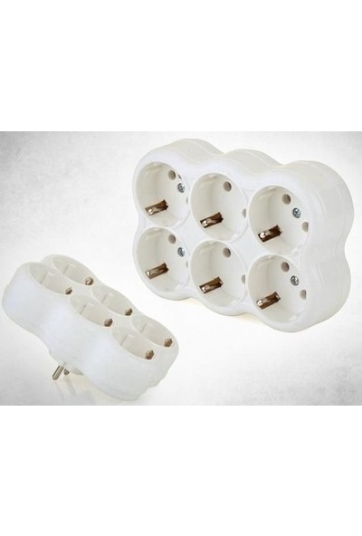 Topraklı Çoğaltma Prizi 6 Lı Golyat
