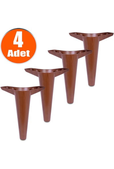 BADEM10 Mobilya Kanepe Sehpa Puf Koltuk Ayağı Kahverengi Baza Ayak 20 cm (4 Adet) BADEM10 Mobilya Kanepe Sehpa Puf Koltuk Ayağı Kahverengi Baza Ayak 20 cm (4 Adet)