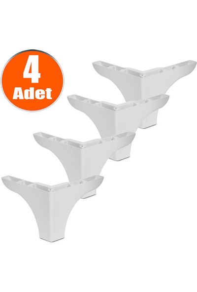 BADEM10 Mobilya Kanepe Sehpa Puf Koltuk Ayağı 10 cm Beyaz Baza Ayak (4 Adet) BADEM10 Mobilya Kanepe Sehpa Puf Koltuk Ayağı 10 cm Beyaz Baza Ayak (4 Adet)