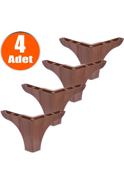 BADEM10 Mobilya Kanepe Sehpa Puf Koltuk Ayağı 10 cm Kahverengi Baza Ayak (4 Adet) BADEM10 Mobilya Kanepe Sehpa Puf Koltuk Ayağı 10 cm Kahverengi Baza Ayak (4 Adet)