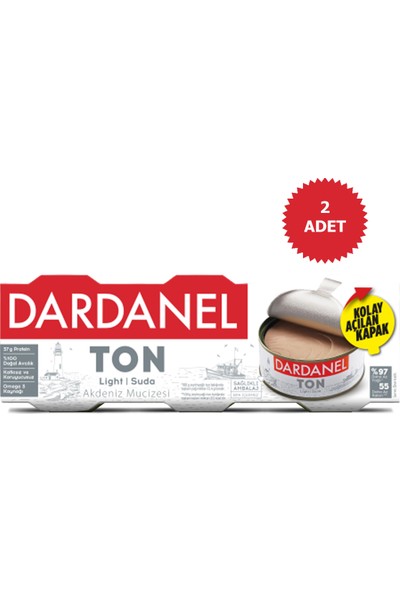 Dardanel Light Ton Balığı 3X75G 2'li Dardanel Light Ton Balığı 3X75G 2'li
