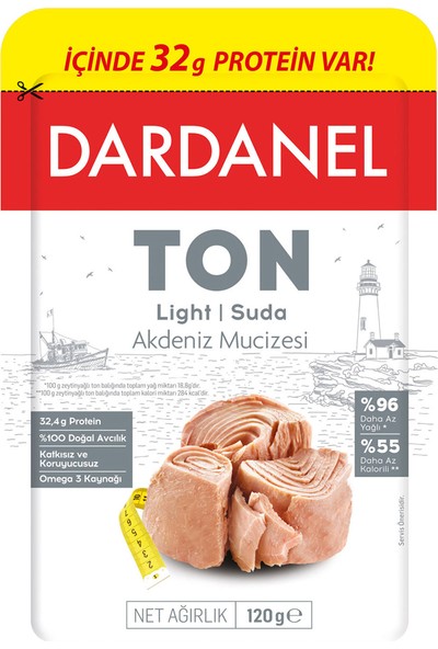 Dardanel Light Poşet Ton Balığı 120 gr Dardanel Light Poşet Ton Balığı 120 gr