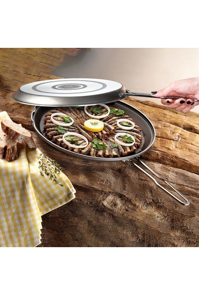 Ikiz Balık Tavası Çift Taraflı 32 cm Ikiz Balık Tavası Çift Taraflı 32 cm
