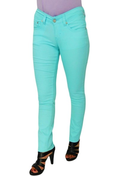 Big Sie Kadın Renkli Düşük Bel Pantolon Kanvas BGS-3035 Big Sie Kadın Renkli Düşük Bel Pantolon Kanvas BGS-3035