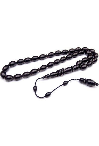 Tesbih Rüyası Kınalı ve Sistemli Siyah Kuka Tesbih