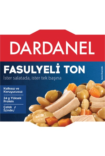 Dardanel Fasulyeli Ton Balığı 185G