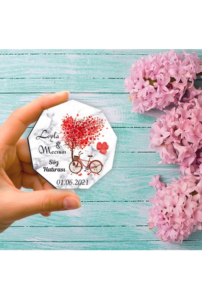 Eminönü Pazar 50 Adet Ahşap Magnet Nikah - Söz - Nişan Şekeri Eminönü Pazar 50 Adet Ahşap Magnet Nikah - Söz - Nişan Şekeri