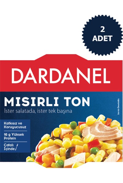 Dardanel Mısırlı Ton Balığı 185G 2'li