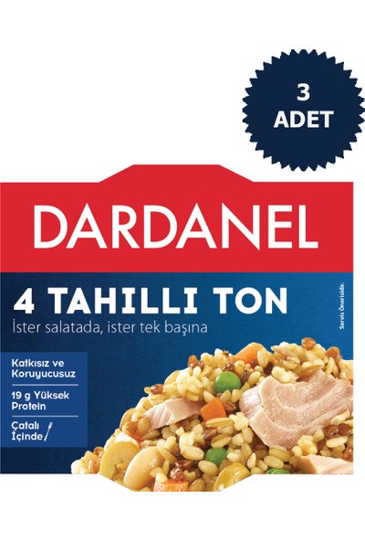Dardanel 4 Tahıllı Ton 185 gr 2'li