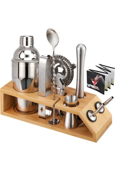 Sportauto 10'lu Bar Kokteyl Shaker Kiti 550 ml (Yurt Dışından) Sportauto 10'lu Bar Kokteyl Shaker Kiti 550 ml (Yurt Dışından)