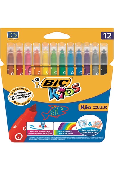 Bic Kid Couleur Keçeli Boya Kalemi 12`li Kutu 9202932