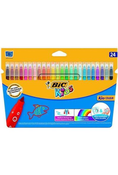 Bic Kids Keçeli Boya Kalemi 24 Renk