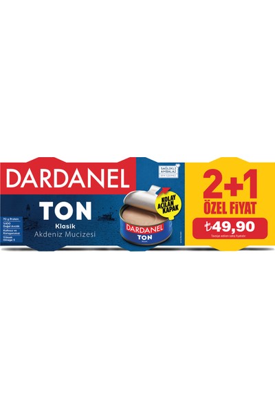 Dardanel Ayçiçekyağlı Ton Balığı 3 x 150 gr (2+1)