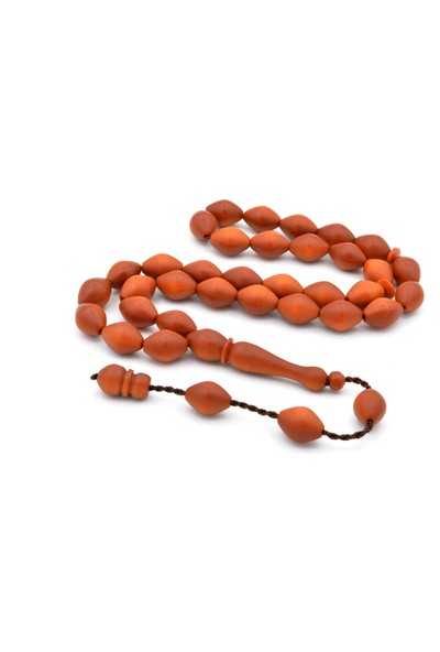 Murty99 Usta Işi Sistemli Beyzi Kesim Turuncu Fiber Tesbih Iri Boy