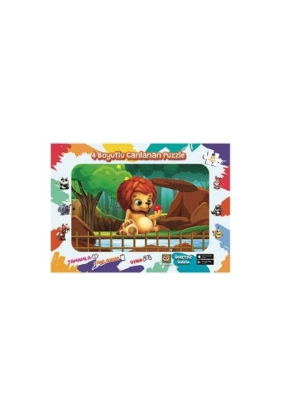 4 Boyut Yayınları Sevimli Aslan 24 Parça Puzzle 4 Boyut Yayınları Sevimli Aslan 24 Parça Puzzle