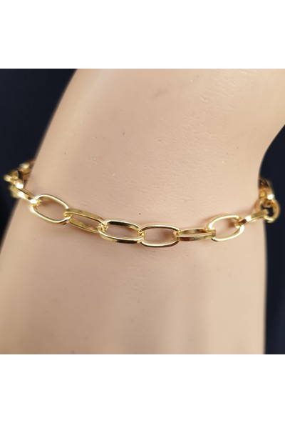 Ororabutik Gold Renk Ezme Zincir Bileklik Ororabutik Gold Renk Ezme Zincir Bileklik