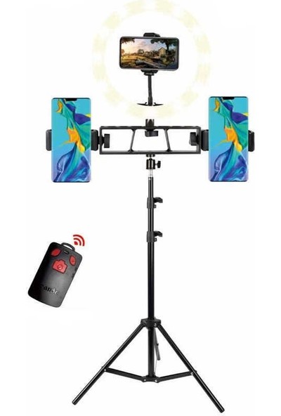 ZORE Dc-36 Işıklı Tripod Telefon Tutucu Ring Light ZORE Dc-36 Işıklı Tripod Telefon Tutucu Ring Light