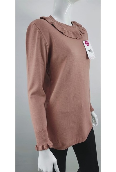 Dolin 21460 Dolin Yaka Fıfırlı Bluz