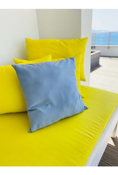 Retrobird Dekoratif Pöti Kareli Yastık Kılıfı 50x50 Unisex Mint Retrobird Dekoratif Pöti Kareli Yastık Kılıfı 50x50 Unisex Mint