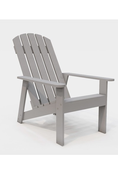 Eko Park Ekopark Modern Ahşap Oval Adirondack Balkon, Bahçe Koltuğu Eko Park Ekopark Modern Ahşap Oval Adirondack Balkon, Bahçe Koltuğu