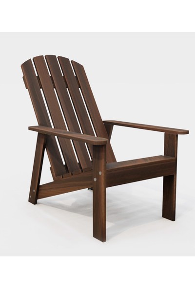 Eko Park Ekopark Modern Ahşap Oval Adirondack Balkon, Bahçe Koltuğu Eko Park Ekopark Modern Ahşap Oval Adirondack Balkon, Bahçe Koltuğu
