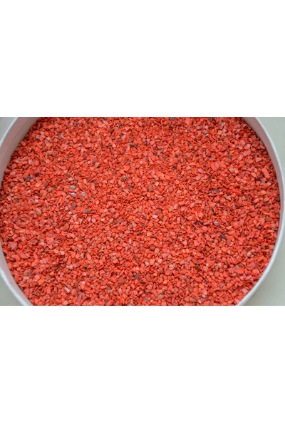 Özlem'in Masal Dünyası Kırmızı Deniz Kabuğu Kumu 1 kg Öğütülmüş Deniz Kabuğu