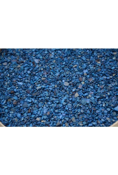 Özlem'in Masal Dünyası Deniz Kabuğu Kumu Koyu Mavi 1 kg Öğütülmüş Deniz Kabuğu