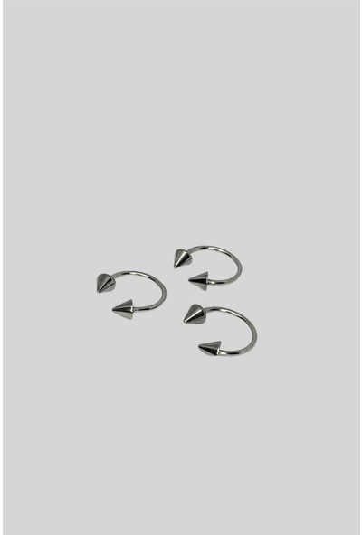 Medblack Jewelry 316L Cerrahi Çelik Gümüş Renk Ok Uç Septum 3lu Helix, Tragus Piercing Medblack Jewelry 316L Cerrahi Çelik Gümüş Renk Ok Uç Septum 3lu Helix, Tragus Piercing