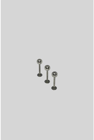 Medblack Jewelry 316L Cerrahi Çelik Gümüş Renk Top Uç Labret 3lu Helix, Tragus Piercing Medblack Jewelry 316L Cerrahi Çelik Gümüş Renk Top Uç Labret 3lu Helix, Tragus Piercing