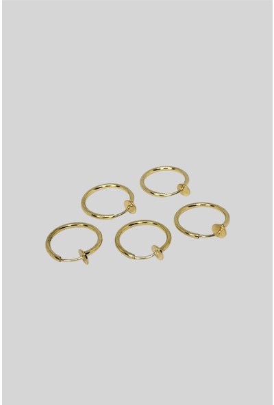 Medblack Jewelry 316L Cerrahi Çelik Altın Renk Fake Sıkıştırma 5li Helix, Tragus Piercing Çelik 8mm Piercing Medblack Jewelry 316L Cerrahi Çelik Altın Renk Fake Sıkıştırma 5li Helix, Tragus Piercing Çelik 8mm Piercing