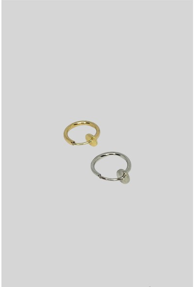 Medblack Jewelry 316L Cerrahi Çelik Gümüş Altın Renk Fake Sıkıştırma 2li Helix, Tragus Piercing Çelik 6mm Piercing Medblack Jewelry 316L Cerrahi Çelik Gümüş Altın Renk Fake Sıkıştırma 2li Helix, Tragus Piercing Çelik 6mm Piercing