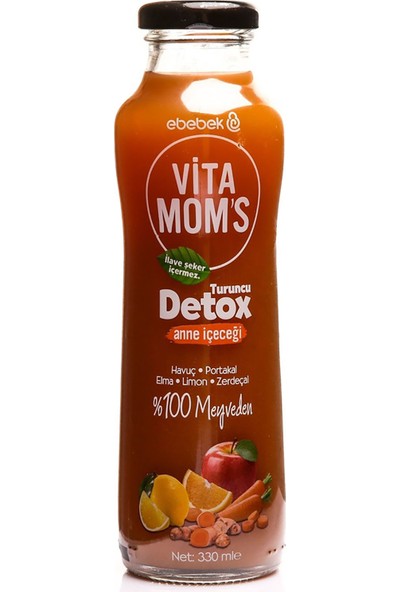 Vitamoms Anne Detoks Içeceği Turuncu Meyveler 330 ml Vitamoms Anne Detoks Içeceği Turuncu Meyveler 330 ml