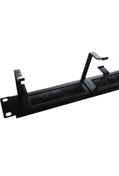Kastap Rack Kabinet 1u 19'' 4 Kancalı Fırçalı Organizer Kablo Düzenleyici Kastap Rack Kabinet 1u 19'' 4 Kancalı Fırçalı Organizer Kablo Düzenleyici
