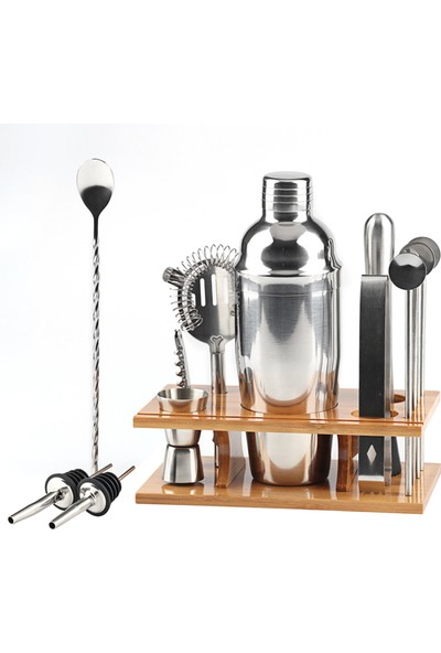 Shopfocus Ahşap Standlı 14 Adet Kokteyl Hazırlama Seti (Yurt Dışından) Shopfocus Ahşap Standlı 14 Adet Kokteyl Hazırlama Seti (Yurt Dışından)