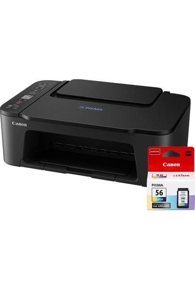 Canon E3440 Renkli Inkjet Yazıcı/ Fotokopi+Tarama/ Wifi + Cl-56 Renkli Mürekkep Kartuşu Canon E3440 Renkli Inkjet Yazıcı/ Fotokopi+Tarama/ Wifi + Cl-56 Renkli Mürekkep Kartuşu