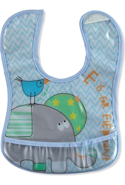 Baby Me Su Geçirmez Silinebilir Mama Önlüğü Mavi Baby Me Su Geçirmez Silinebilir Mama Önlüğü Mavi