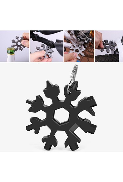 Belsa 18 In 1 Düz Yıldız Tornavida Alyan Konserve Açıcı Ingiliz Anahtarı Edc Tools Paslanmaz Çelik