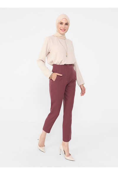 Refka Klasik Pantolon - Mürdüm - Refka Woman Refka Klasik Pantolon - Mürdüm - Refka Woman