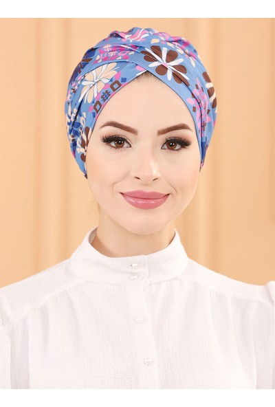 Tofisa Desenli Bone - Mavi - Tofisa