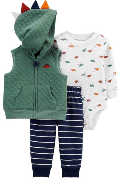 Carter's Erkek Bebek 3lü Set 1M200210 Yeşil