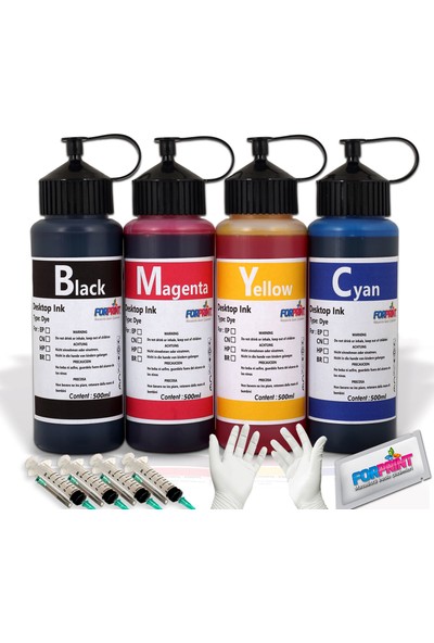 Forprint Canon Pg-46 Cl-56 Kartuş Uyumlu Dolum Seti 4x500 ml Forprint Canon Pg-46 Cl-56 Kartuş Uyumlu Dolum Seti 4x500 ml